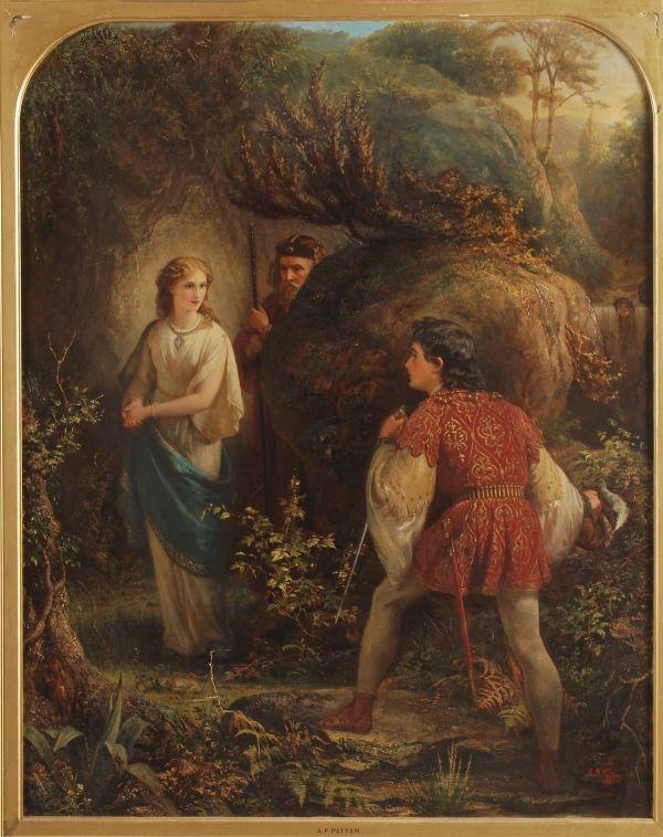 Alfred Fowler Patten | Prospero and Miranda meeting Ferdinand (1881 ...