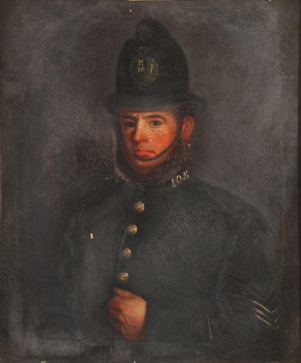 British School, 19th Century | Portrait of a police sergeant (19th ...