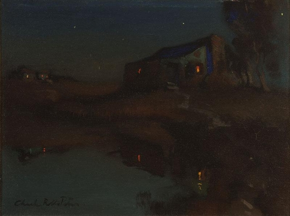 Charles Rollo Peters | Old Customs House (Monterey) under moonlight ...