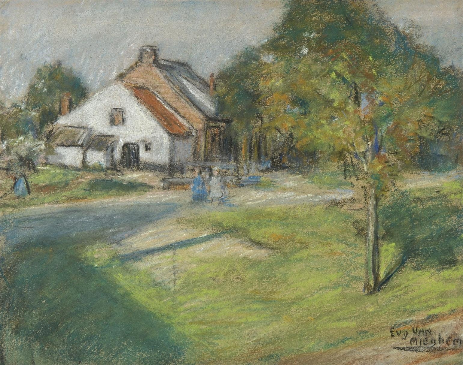 Eugeen Van Mieghem | HOEVE (Circa 1900) | MutualArt