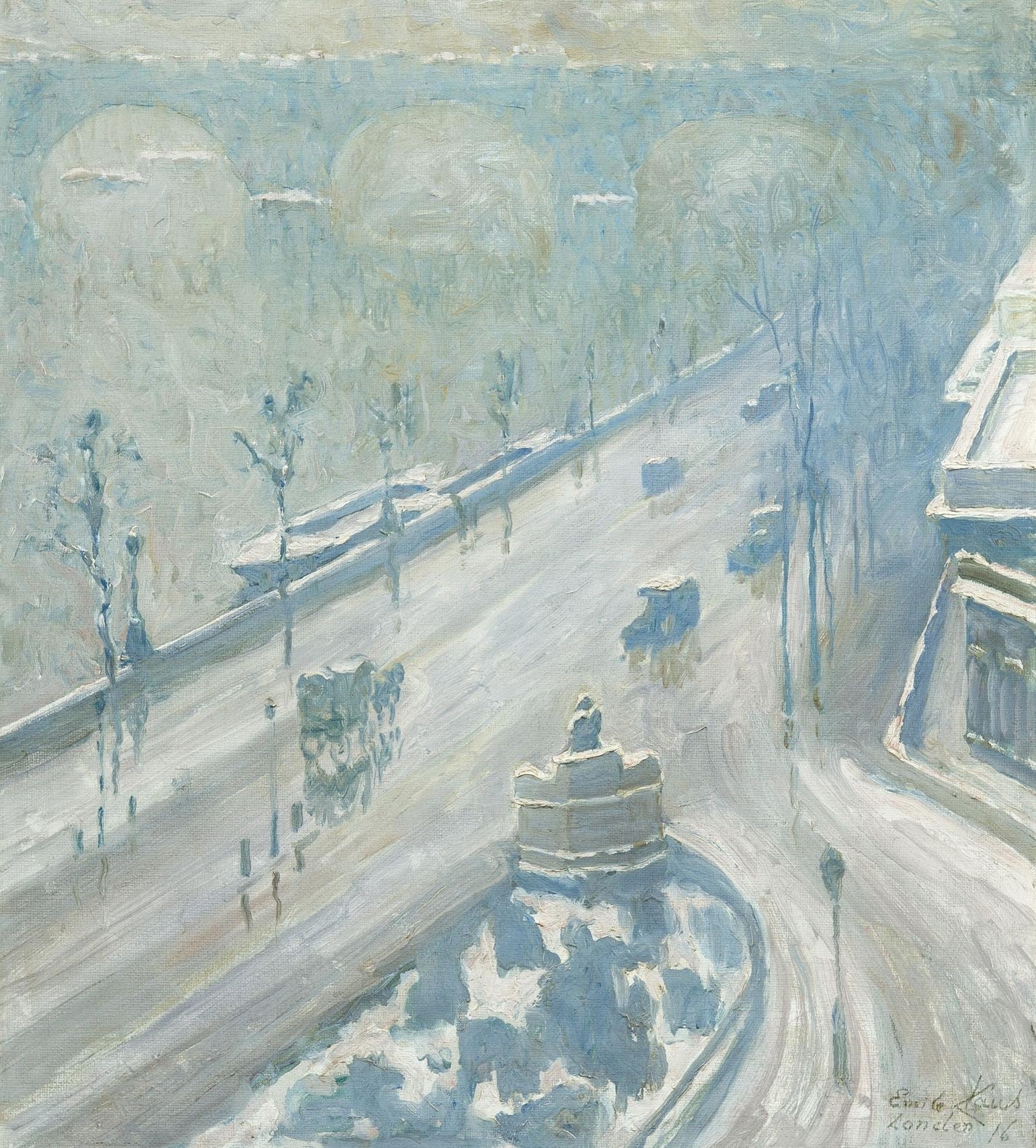 Emile Claus | Reflection of the Thames (1916) | MutualArt