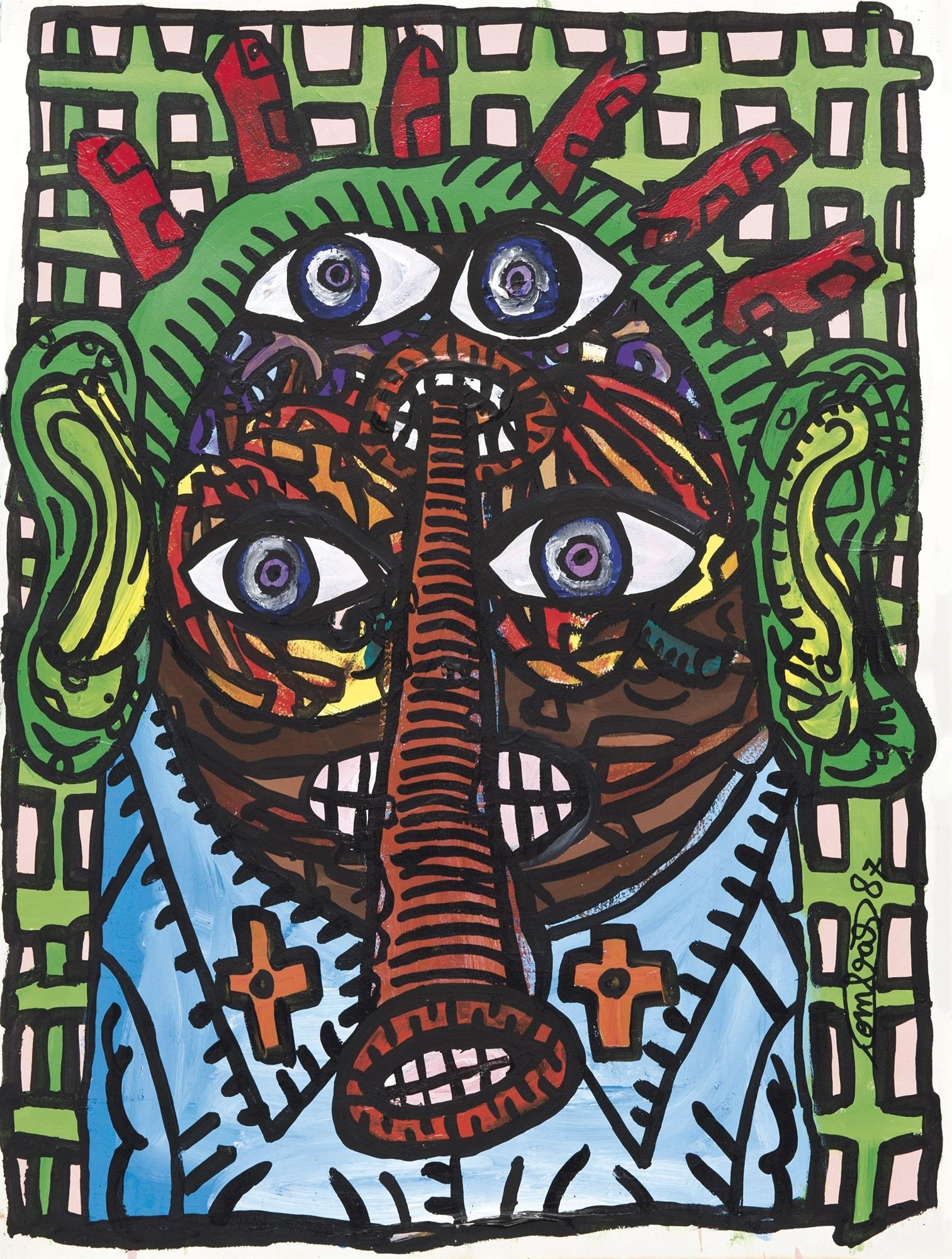 Robert Combas | AFFICHE (1986) | MutualArt