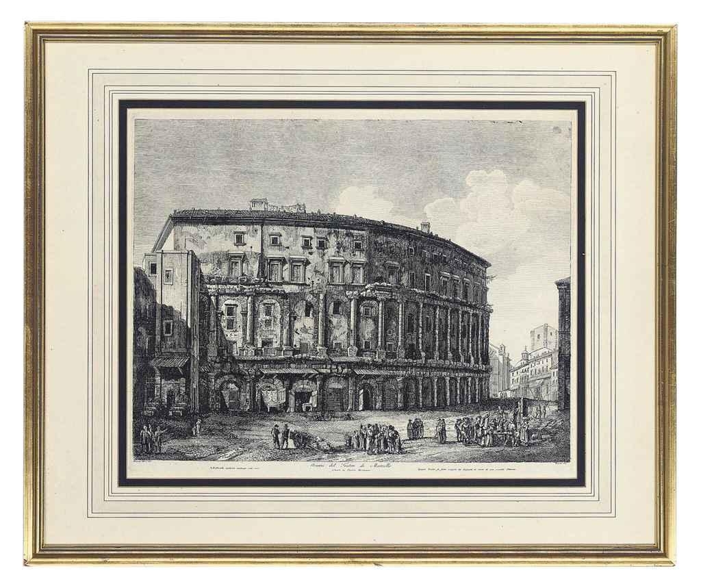 Luigi Rossini | 8 works: Views of Rome (Circa 1820s) | MutualArt