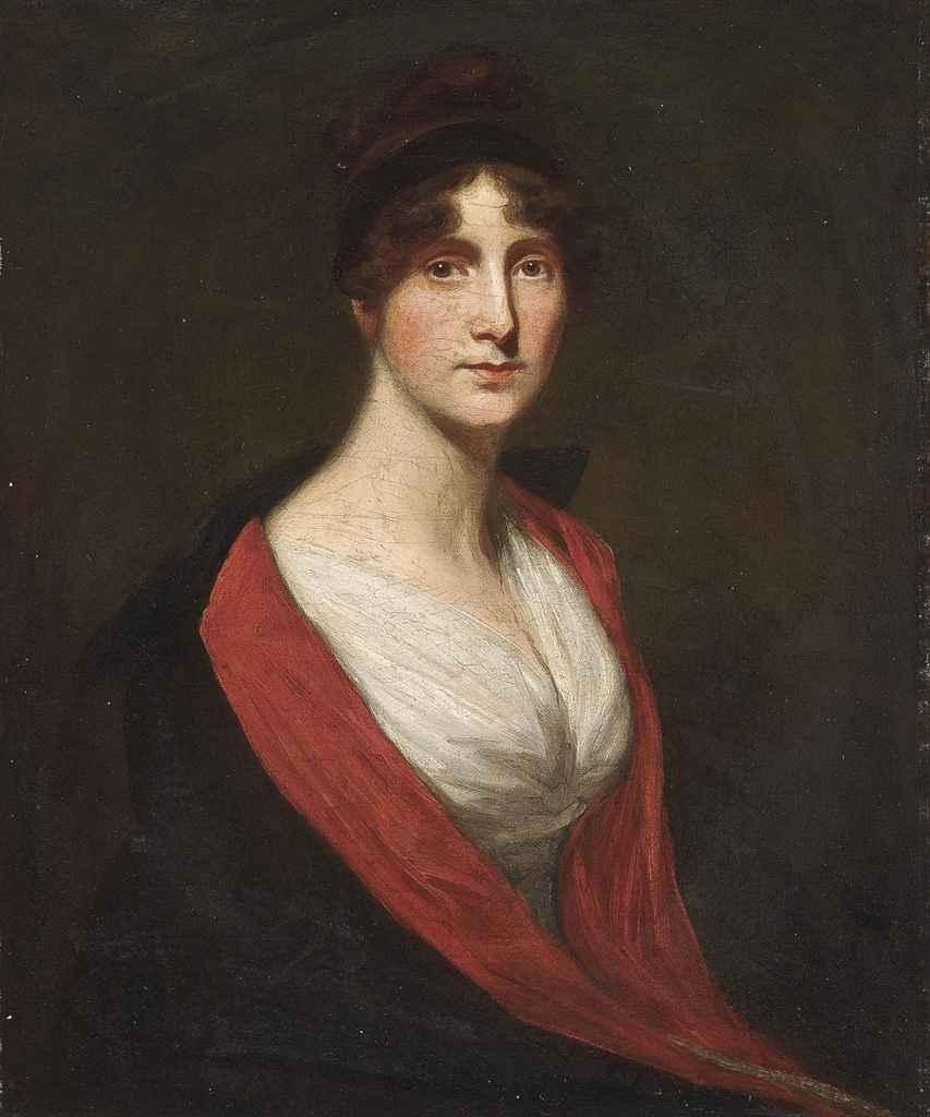George Romney | Portrait of a lady, traditionally identified as Hannah ...