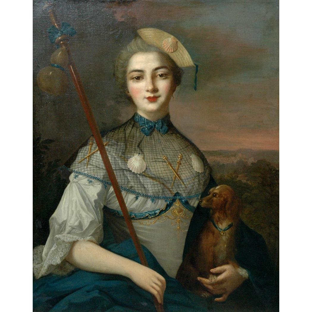 Jean-Marc Nattier | Portrait of a Noble Lady as a Pilgrim to Santiago ...