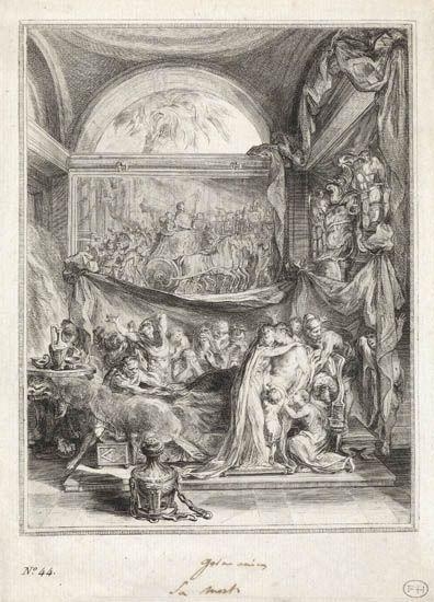 Gabriel Jacques de Saint-Aubin | La Mort de Germanicus (1760 - 1768 ...