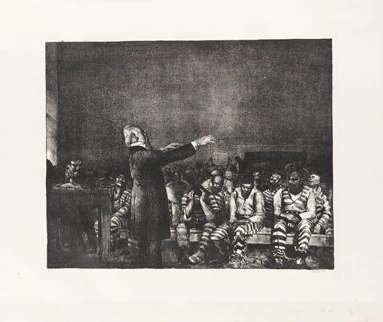 George Bellows | BETWEEN ROUNDS NO. 1 (MASON 25) (1916) | MutualArt