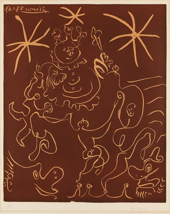 Pablo Picasso | Carnaval 1967 (Clown et Danseurs) (1967) | MutualArt