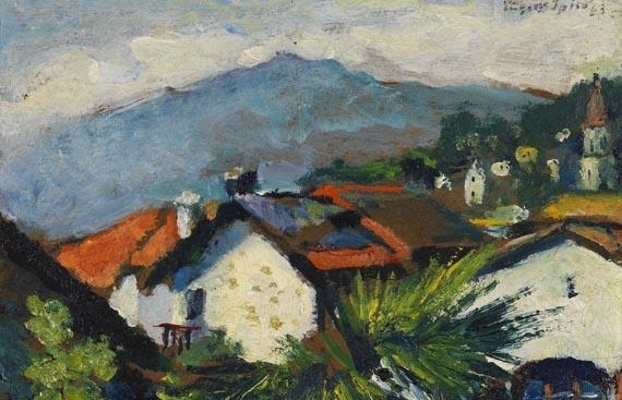 Eugen Spiro | Dächer in Ascona (1963) | MutualArt