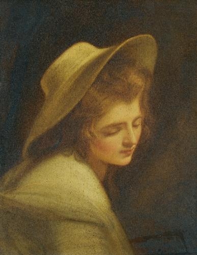 George Romney | PORTRAIT OF EMMA HAMILTON (1765-1815), AS ARIADNE ...