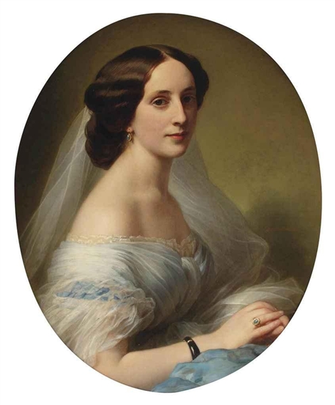 Hermann Winterhalter | Portrait of Miss Charlotte Richard-Moser | MutualArt