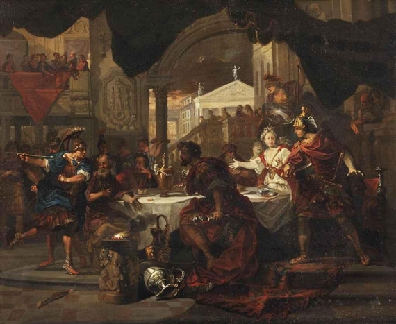 Domenicus Van Wijnen | Phineus interrupting the wedding of Perseus and ...