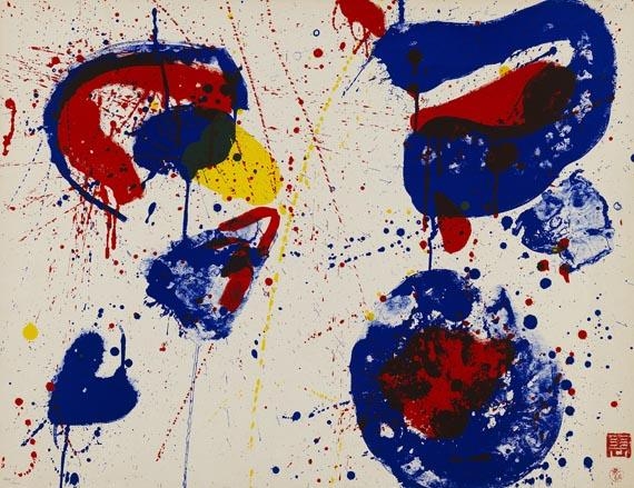 Sam Francis | Bright Jade Ghost, Variant (SF-28) (1963) | MutualArt