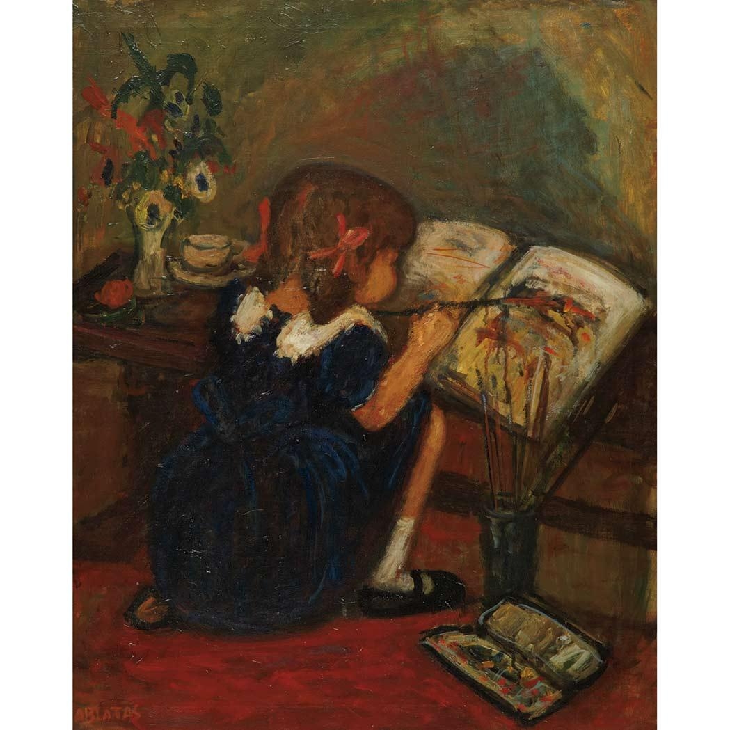 Arbit Blatas | The Young Artist, the Artist's Daughter Dorothee | MutualArt