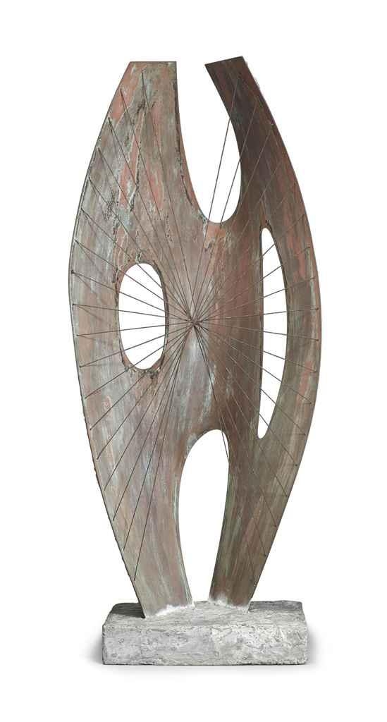 Barbara Hepworth | Maquette for Winged Figure (1957) | MutualArt