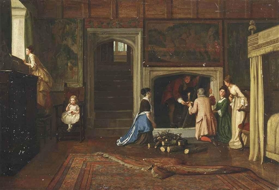William Frederick Yeames | Hiding the priest (1868 - 1874) | MutualArt