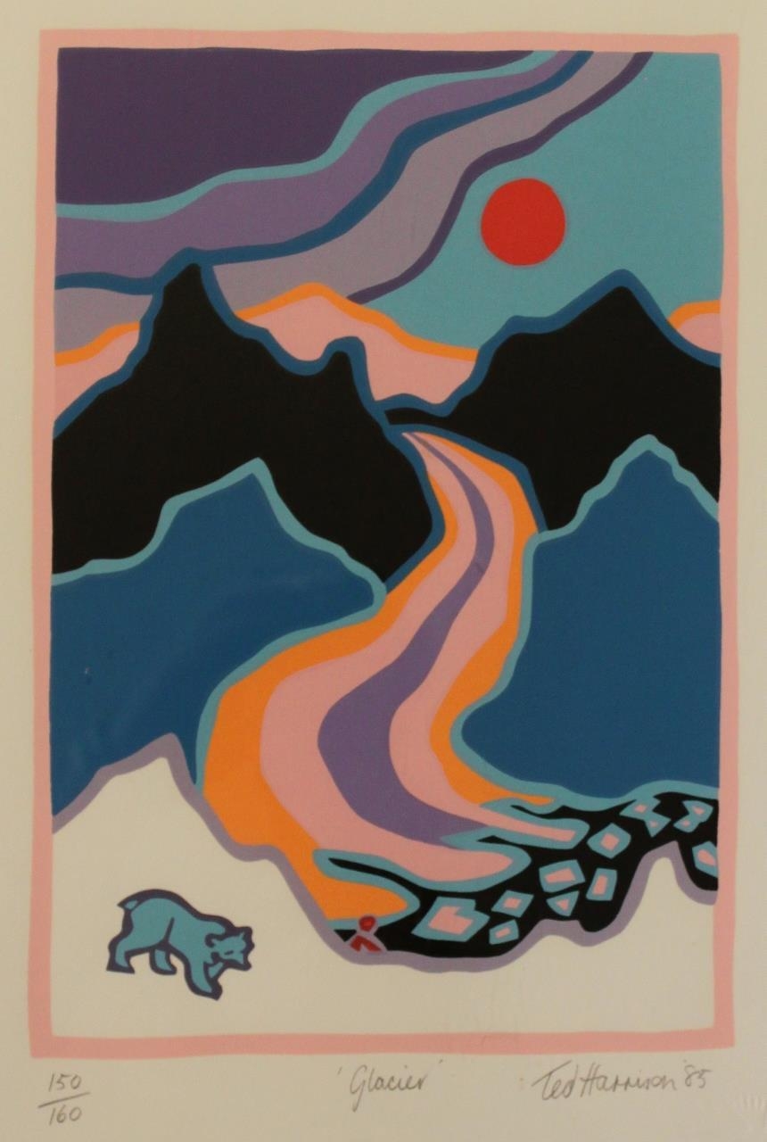 Ted Harrison | glacier (1985) | MutualArt