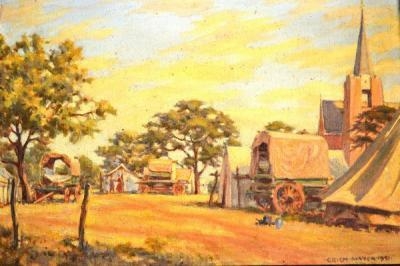 Erich Mayer | Nagmaal in Groot Mariko Tvl (1951) | MutualArt