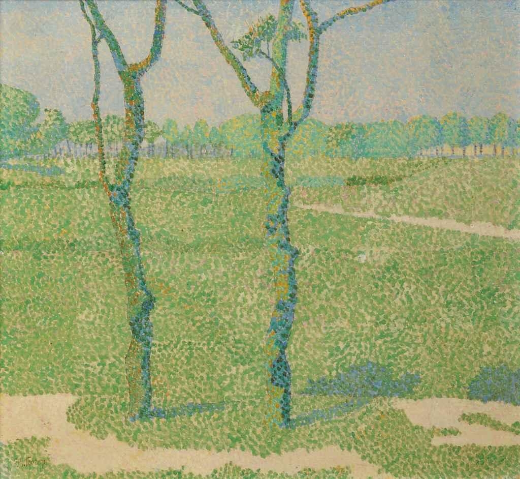 Jan Toorop | Machelen, un jardinier plantant ses choux (Circa 1888 ...