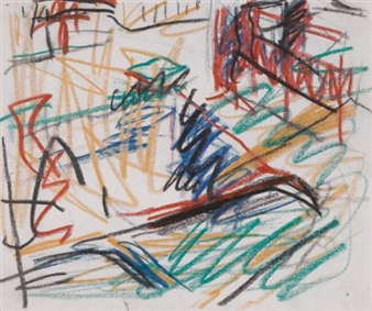 Frank Auerbach | Sketch for ''To the Studios'' (1982 - 1983) | MutualArt