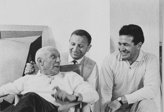 Roger Pic | Roger Pic, Pablo Picasso and Charles Feld, Mougins, 1961 ...