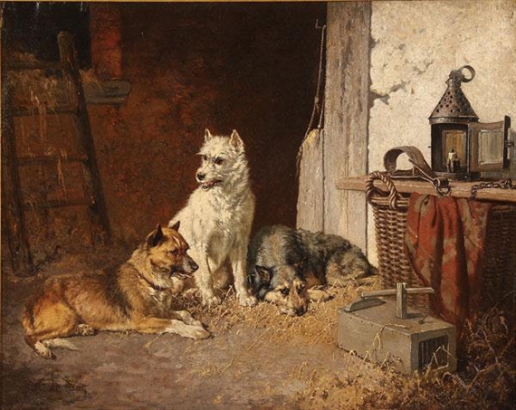 Vincent de Vos | Dogs on Watch | MutualArt