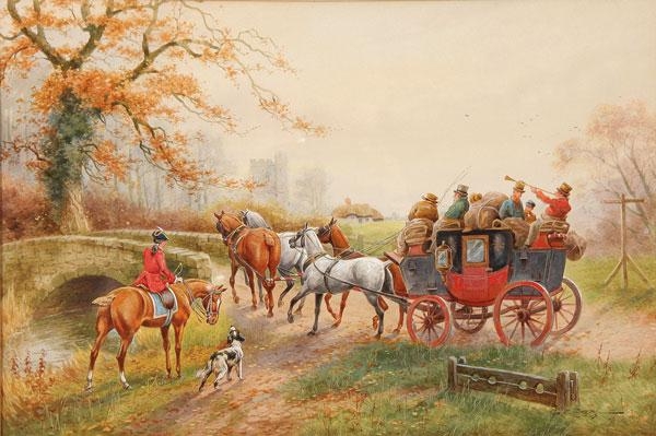 H. Murray | 2 works: Coaching Scenes | MutualArt