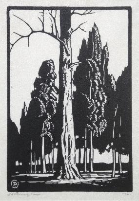 Jacob Hendrik Pierneef | Boomstam en Denneboom (1936) | MutualArt
