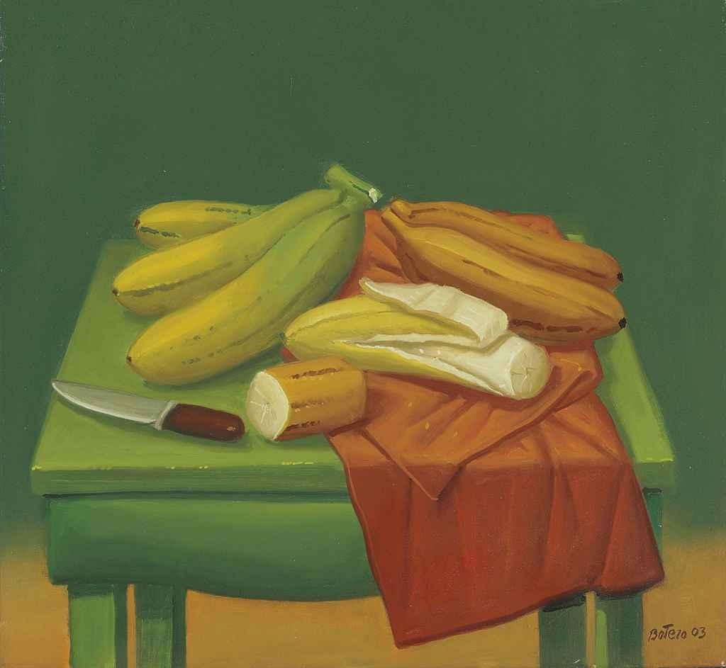 Fernando Botero | Still Life with Bananas (2003) | MutualArt