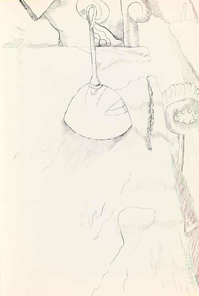 Lucian Freud | A Freud figure in a Craxton landscape (1944) | MutualArt