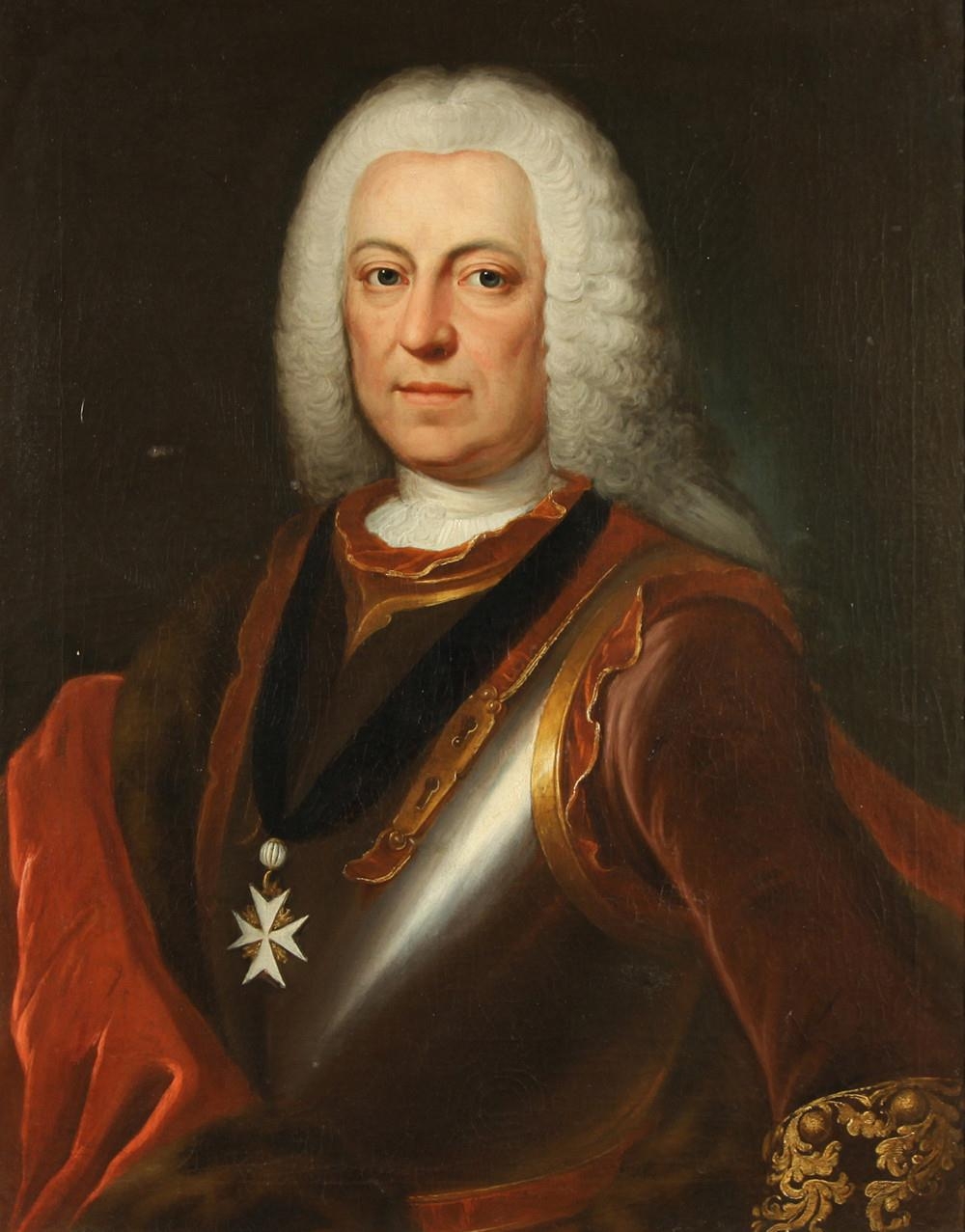 Prussian School, 18th Century | Portrait of Johann Adolf von Haugwitz ...