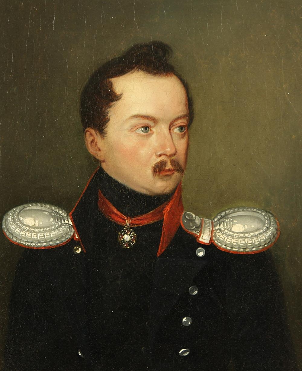 Russian School, 19th Century | Portrait of a Military Officer (1836 ...