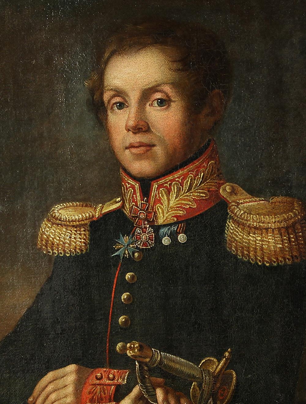 Russian School, 19th Century | Portrait of a Military Officer (1836 ...