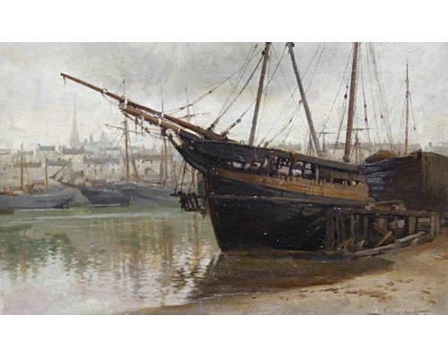 Julius Hare | Shipping at anchor | MutualArt