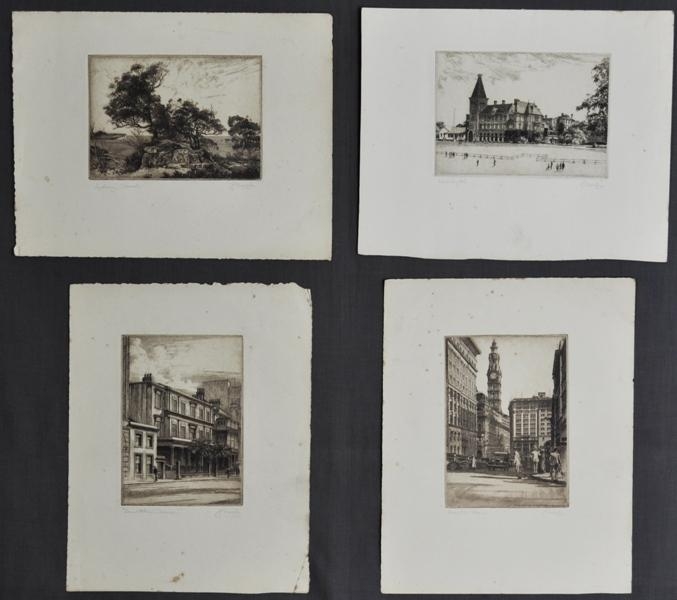 Alfred Edward Warner | 4 Works: Burdekin House; Sydney Heads; Newington ...