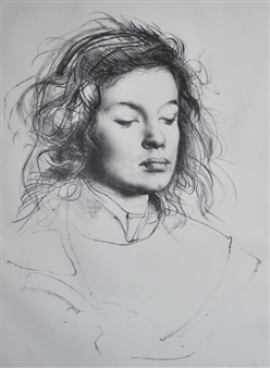 Annigoni Pietro | Study of a Woman | MutualArt