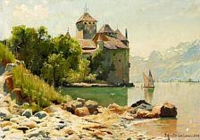 Peder Mork Monsted | Paysage de Villeneuve (1886) | MutualArt