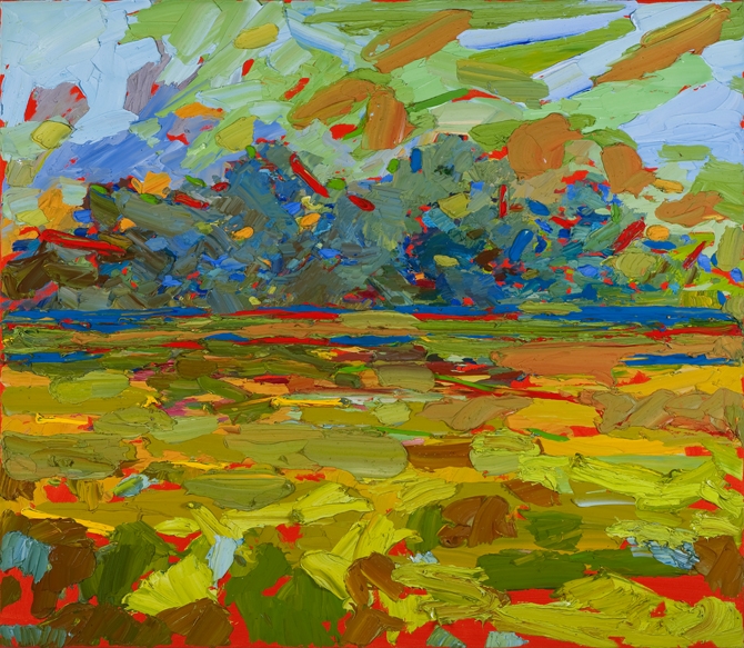 Colin Pennock | Colin Pennock Farm Road 122x106cm Lo Res | MutualArt
