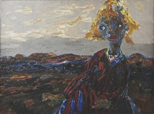 Colin Middleton | BUILDINGS WITH DISTANT SPINNEY | MutualArt