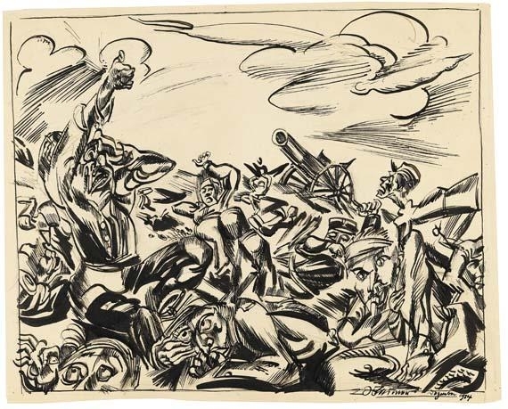 Ludwig Meidner | Schützengraben (1914) | MutualArt