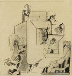 Carlos Duss | House with trees (1971) | MutualArt