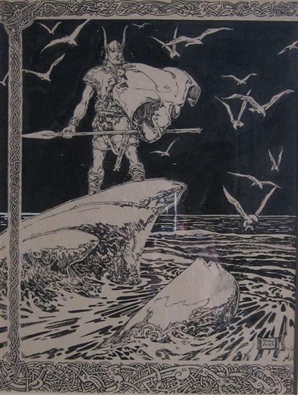 Henry Clarence Pitz | VIKING WITH SPEAR | MutualArt