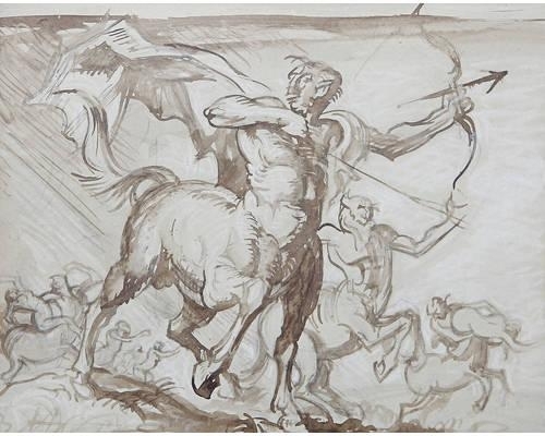 Frank William Brangwyn | Sketch of a centaur | MutualArt