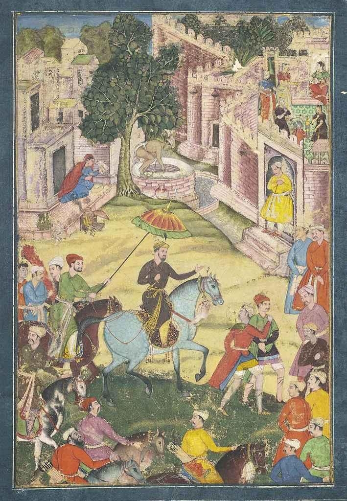 Indian School, 16th Century | A BATHING BEAUTY (Mid 16th Century ...