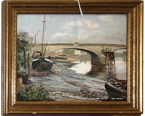 Max Hofler | Boats at anchor | MutualArt