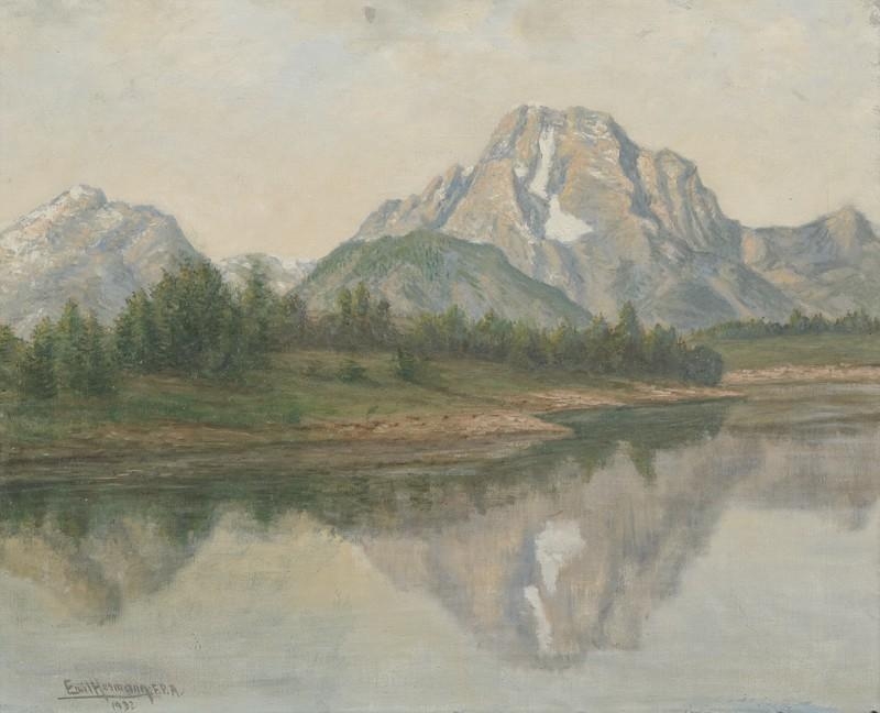 Emil Hermann | Mount Moran, Wyoming (1932) | MutualArt