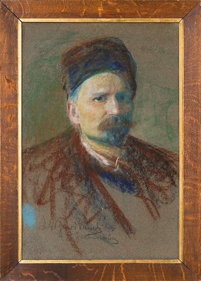Leon Wyczolkowski | Selfportrait (1890 - 1900) | MutualArt