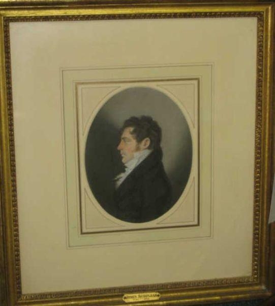 James Sharples | 2 works: Profile portraits of gentlemen | MutualArt