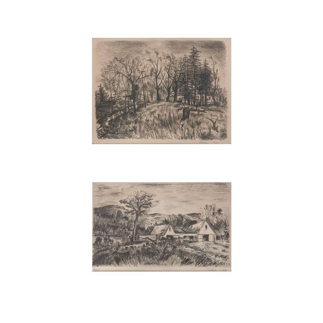 George Alexander Picken | 2 works: landscapes (1930) | MutualArt