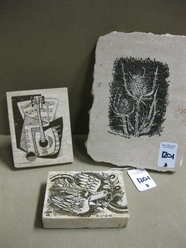 Rodney Winfield | 3 works: Thistle ,Bird of Peace & Musical Instruments ...